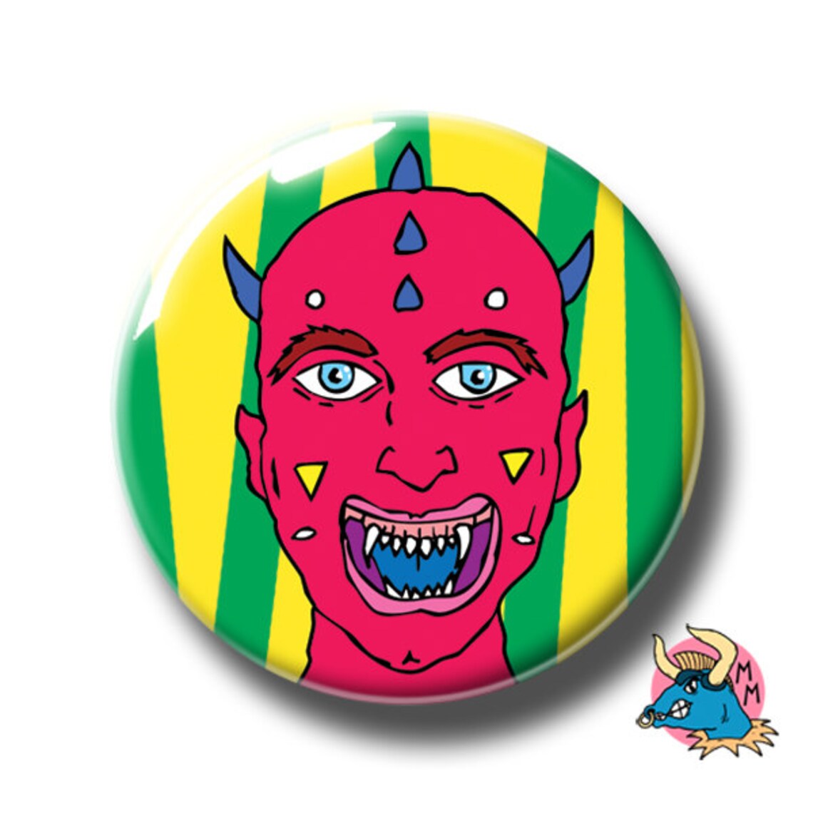 Red Devil Badge. Pin Badges. Badge. Badges. Pin Badge. Button | Etsy