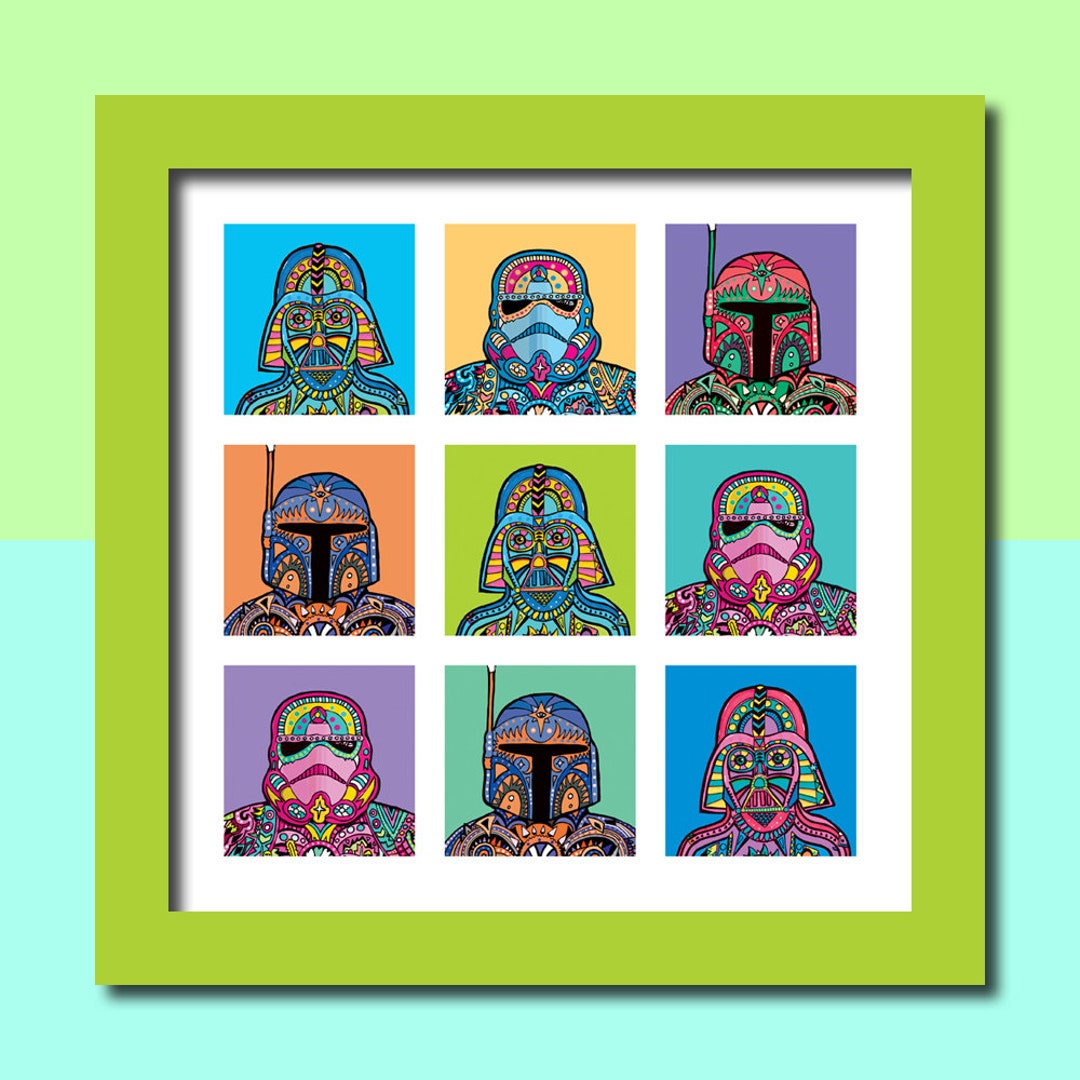 Star Pop Art Print, Star Wars Inspired, Boyfriend Gift, Girlfriend Gift ...