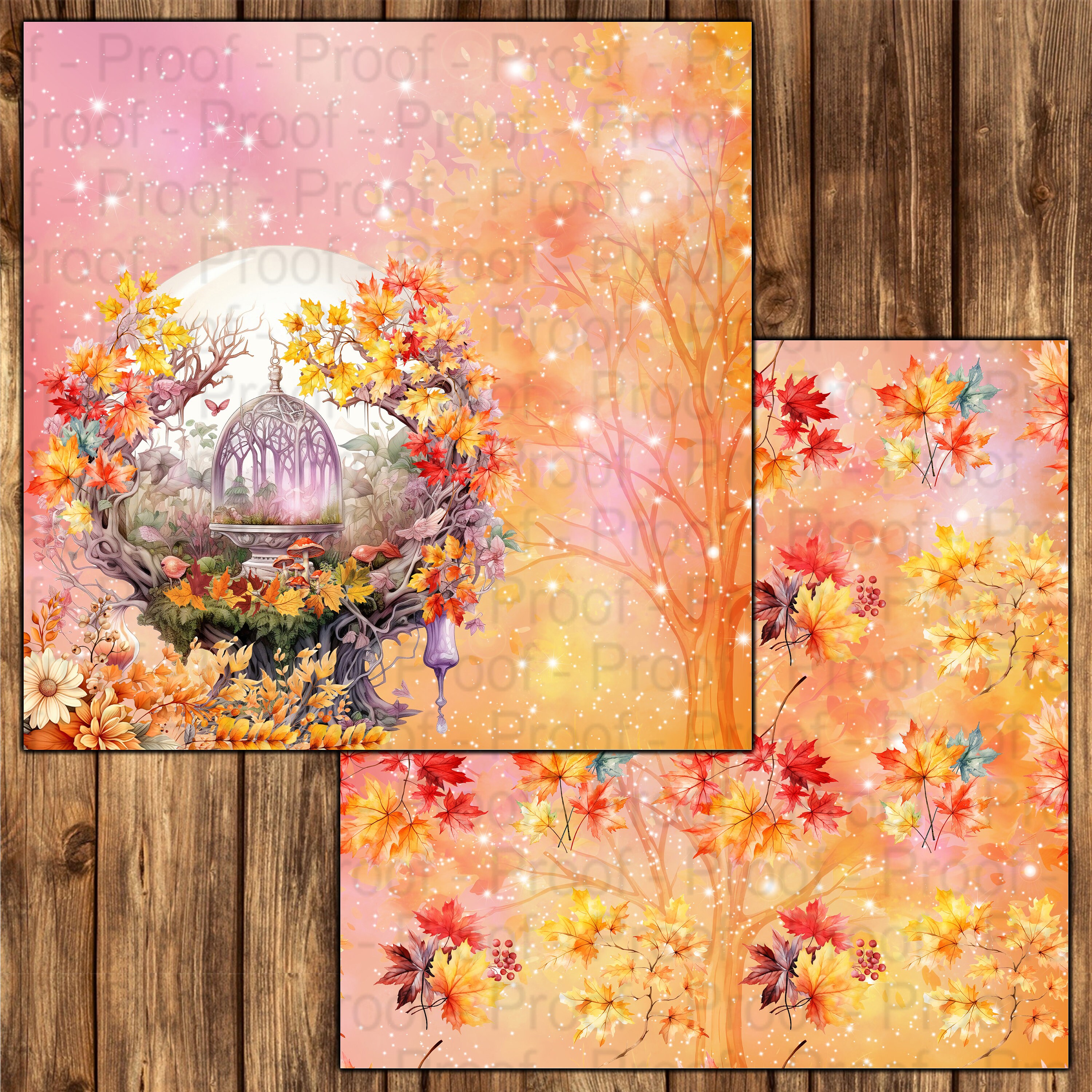 Seasons- Queen of the Fall, Pastel Colours, Printable, Scrapbooking ...