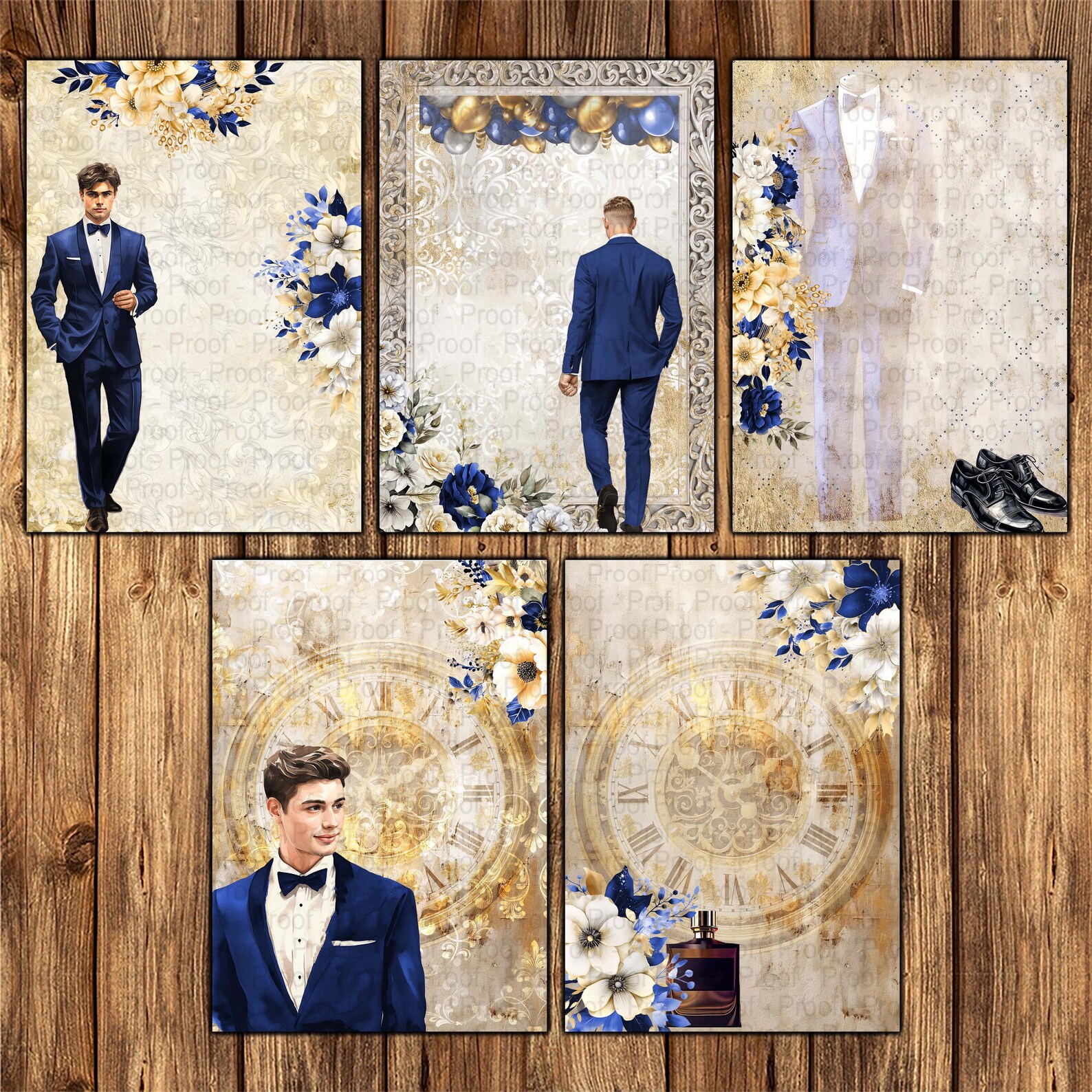 The Star of the Prom, Prom Boy Digital Papers, Prom Night, Printable ...