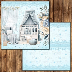 Little Prince , Baby Boy Digital Paper Pack, New Born Boy Collection ...