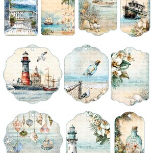 Sea Magic, Ocean Digital Paper Pack, Summer Holiday, Vintage Sea ...