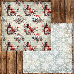Christmas Basic Papers, Christmas Digital Papers, Xmas Printable ...
