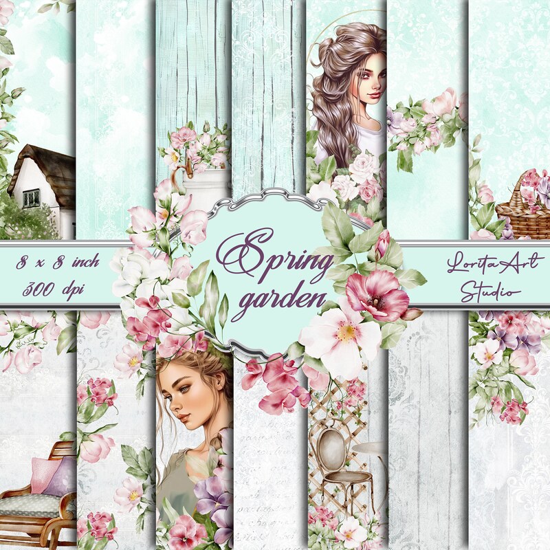 Spring Floral Paper - Etsy