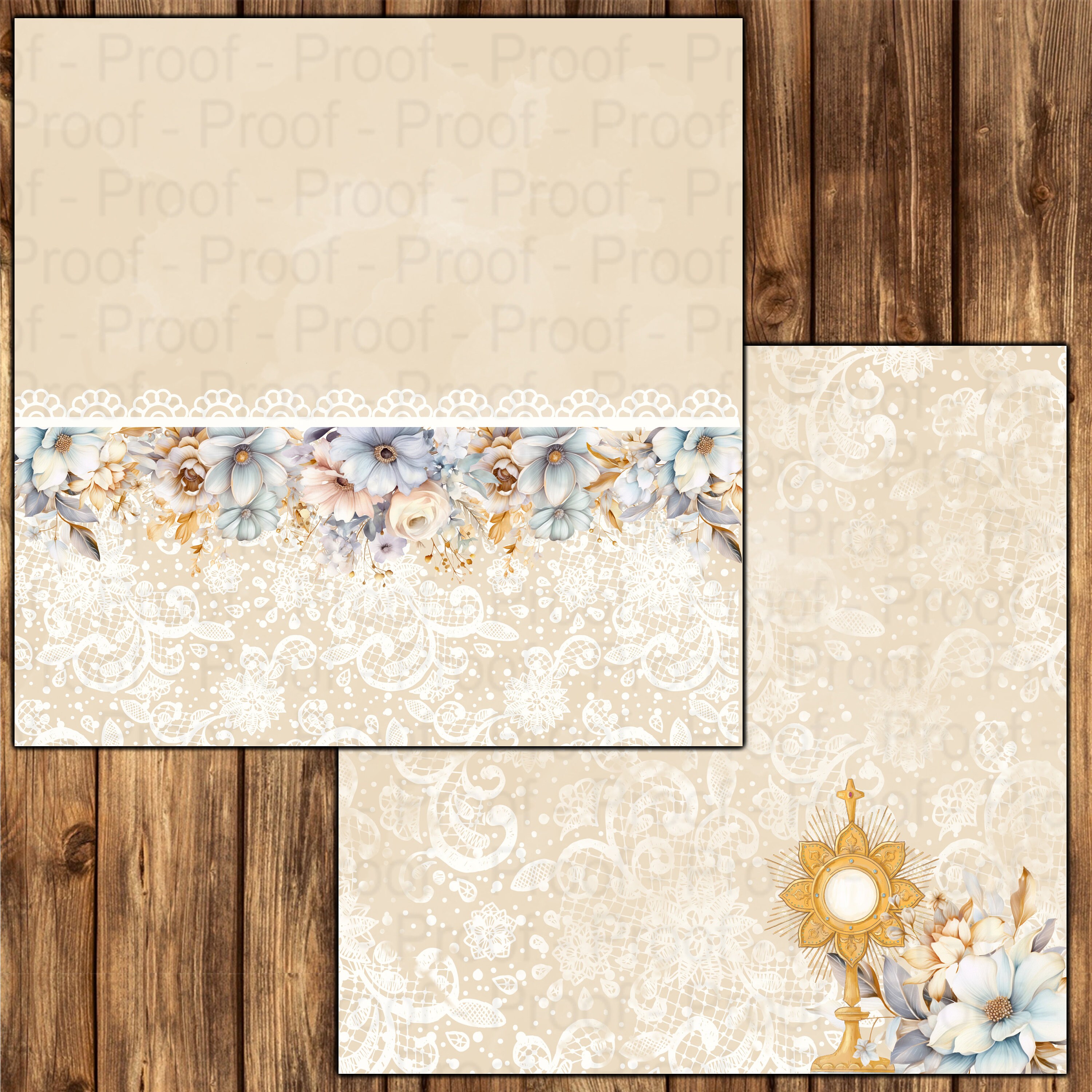 Boy's Holy Baptism, First Communion, Baby Boy Christening, Digital ...