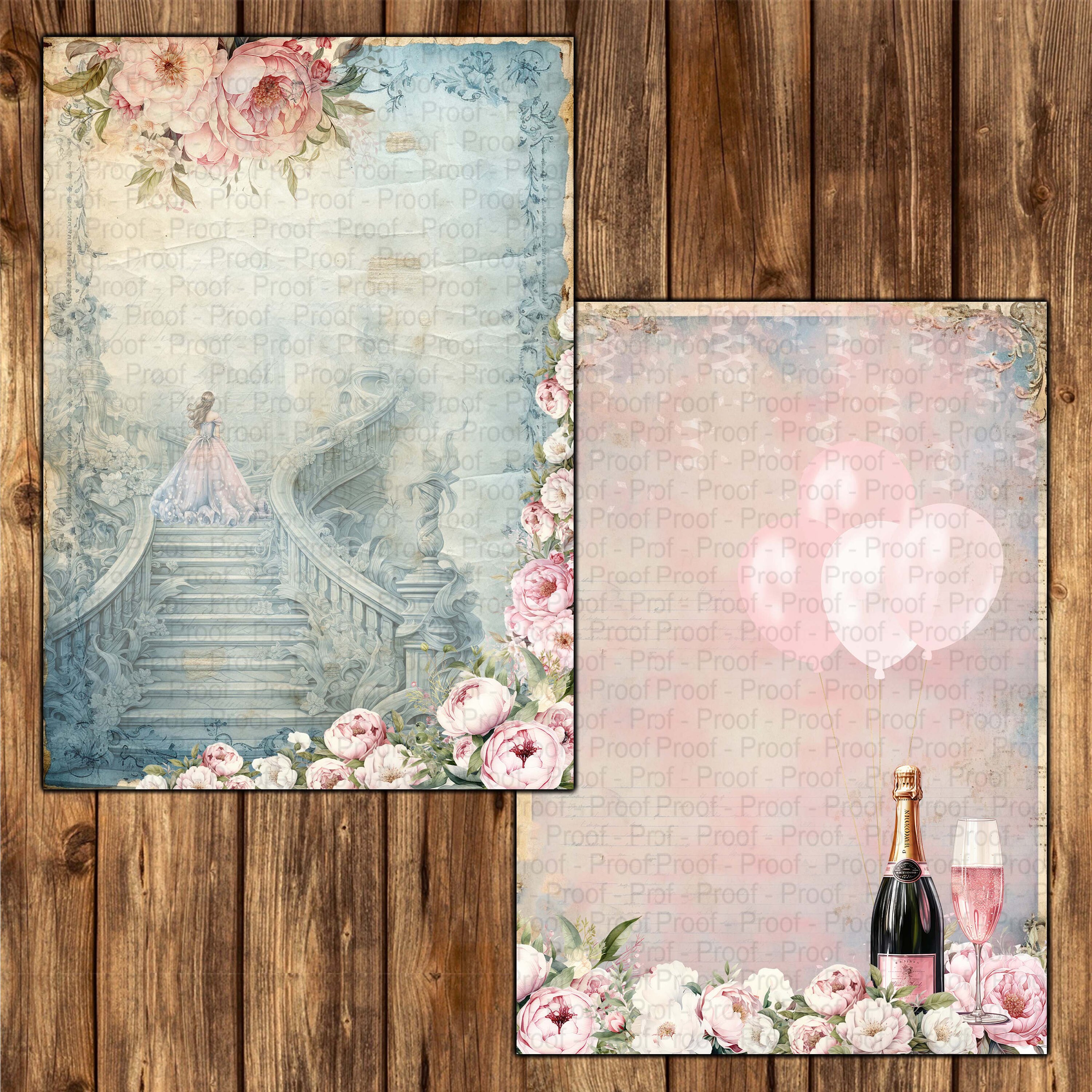 Prom Girl Cards, Prom Princess Digital Cards A5 Format, Prom Night ...