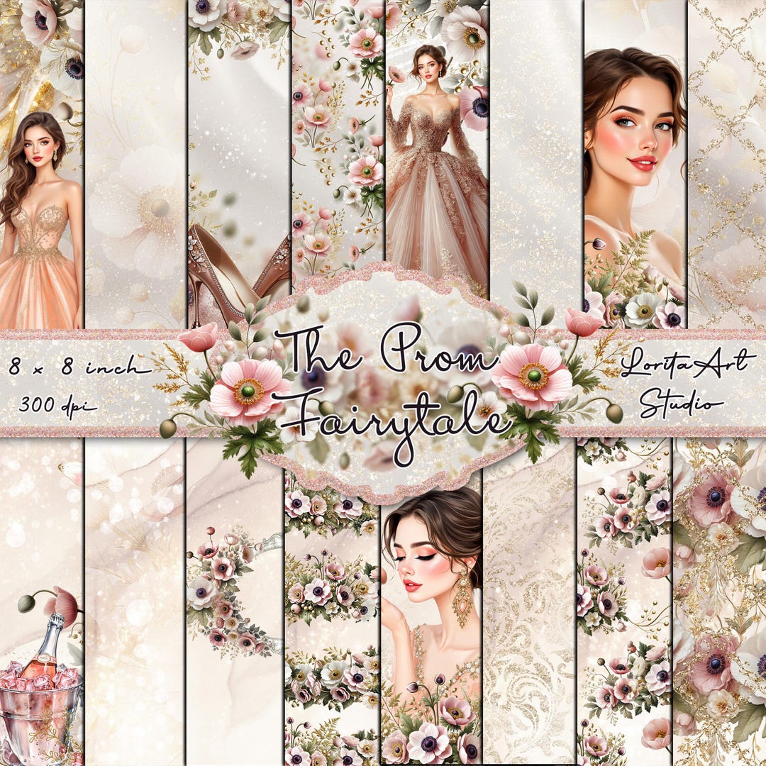 The Prom Fairytale, Prom Digital Papers, Prom Night, Printable ...