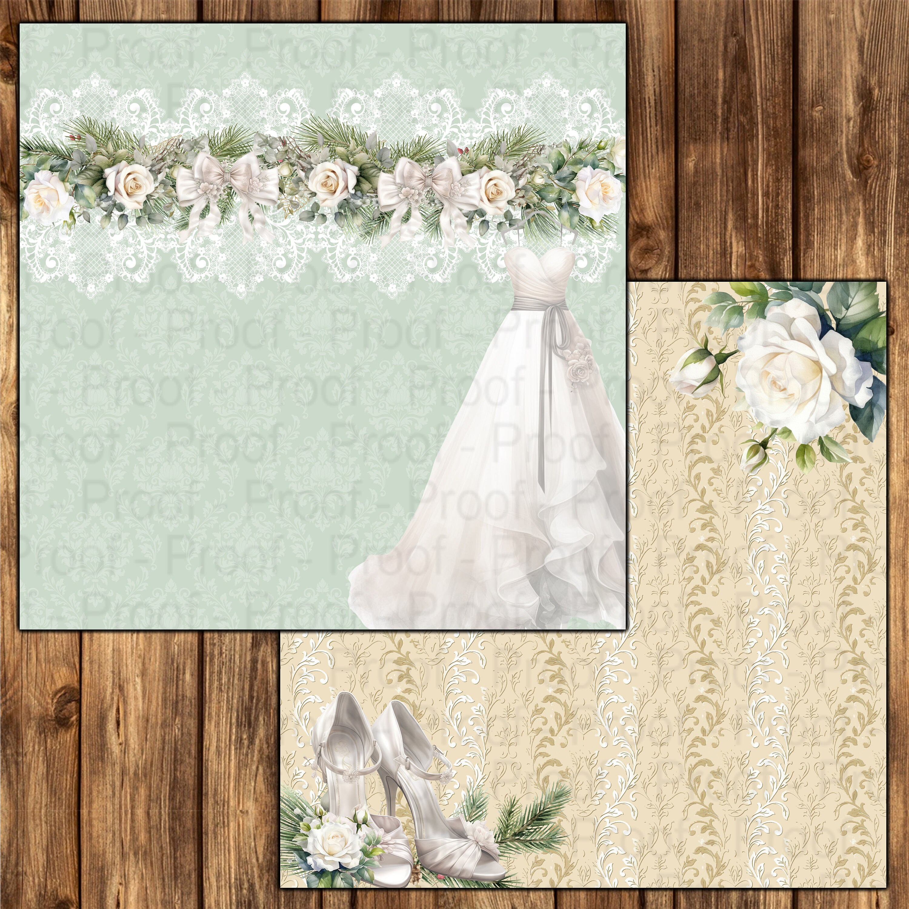Forest Wedding Digital Papers, Wedding Tendence, Printable ...