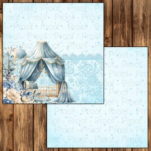 Little Prince , Baby Boy Digital Paper Pack, New Born Boy Collection ...