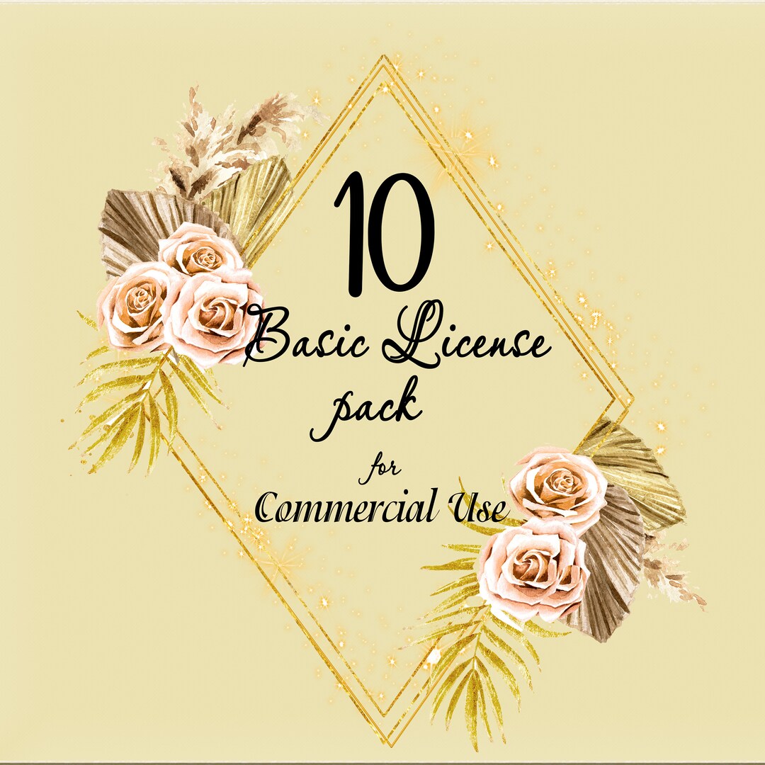 Basic License Package of 10 for Commercial Use, No-cretid, for TEN ...