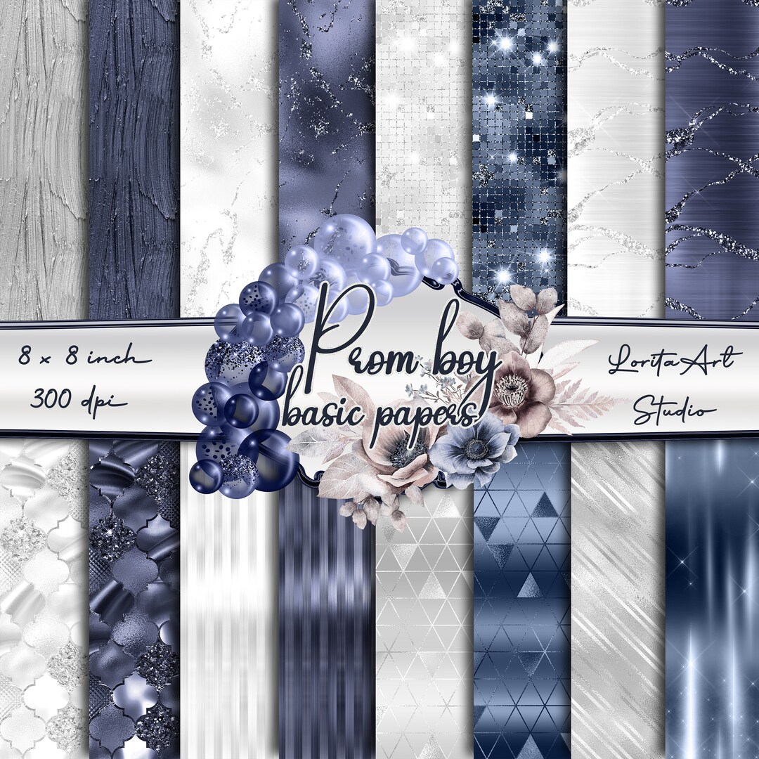 Prom Boy Basic Papers, Basic Digital Papers, Prom Night, Printable ...