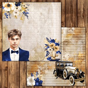The Star of the Prom, Prom Boy Digital Papers, Prom Night, Printable ...