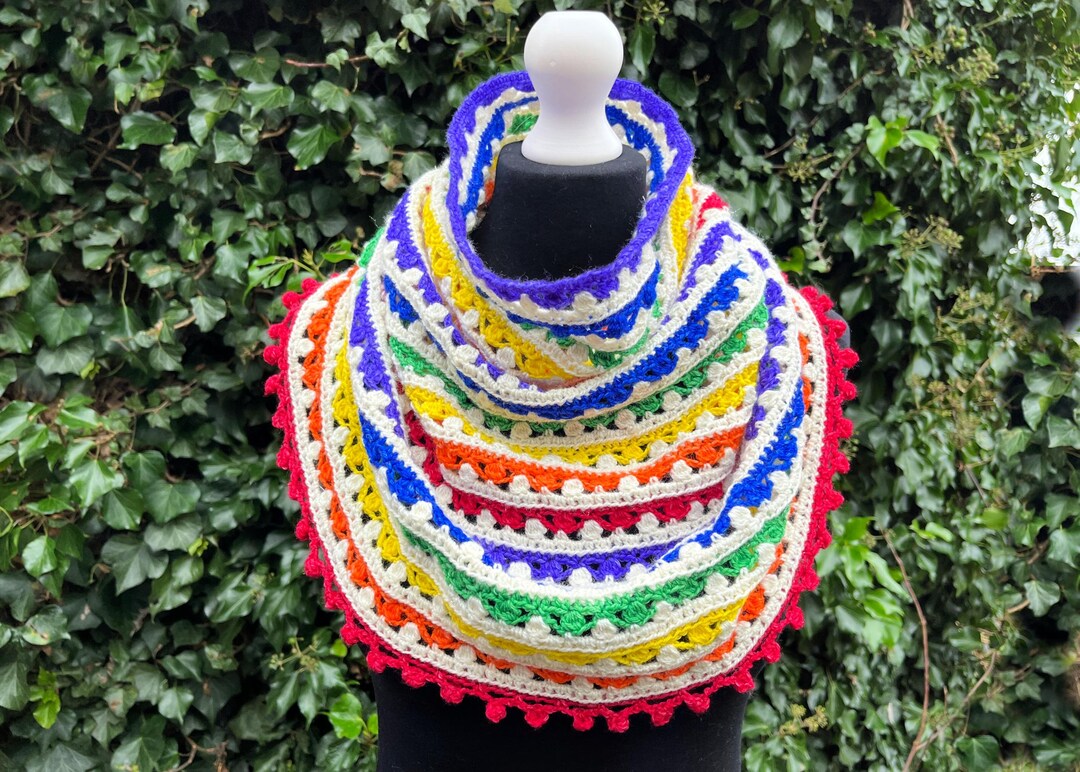 CROCHET PDF PATTERN: Merry Marbles Cowl Funnel Shaped Cowl, Crochet ...