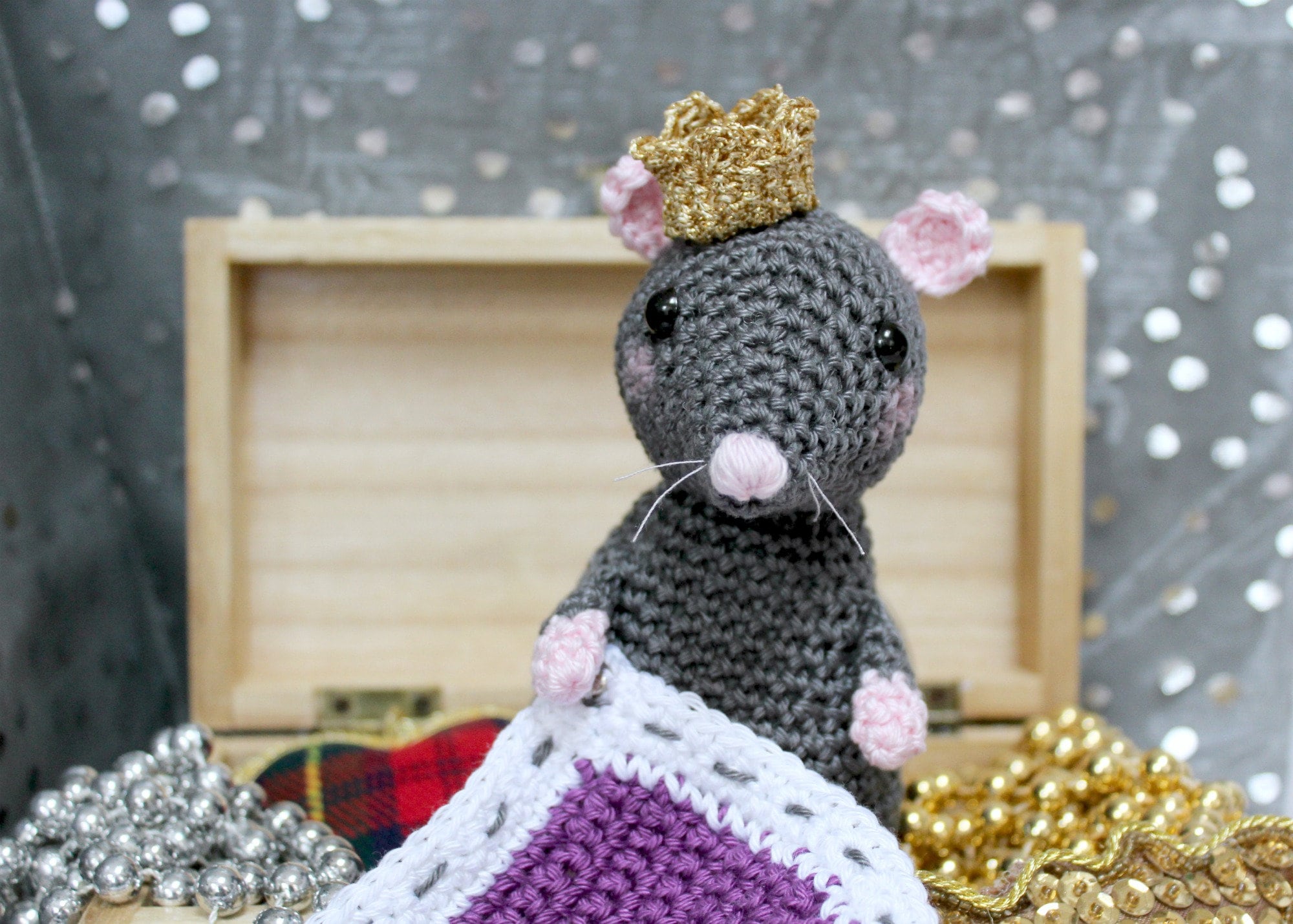CROCHET PDF PATTERN: Reginald the Royal Rat | Amigurumi Rat, Crochet ...