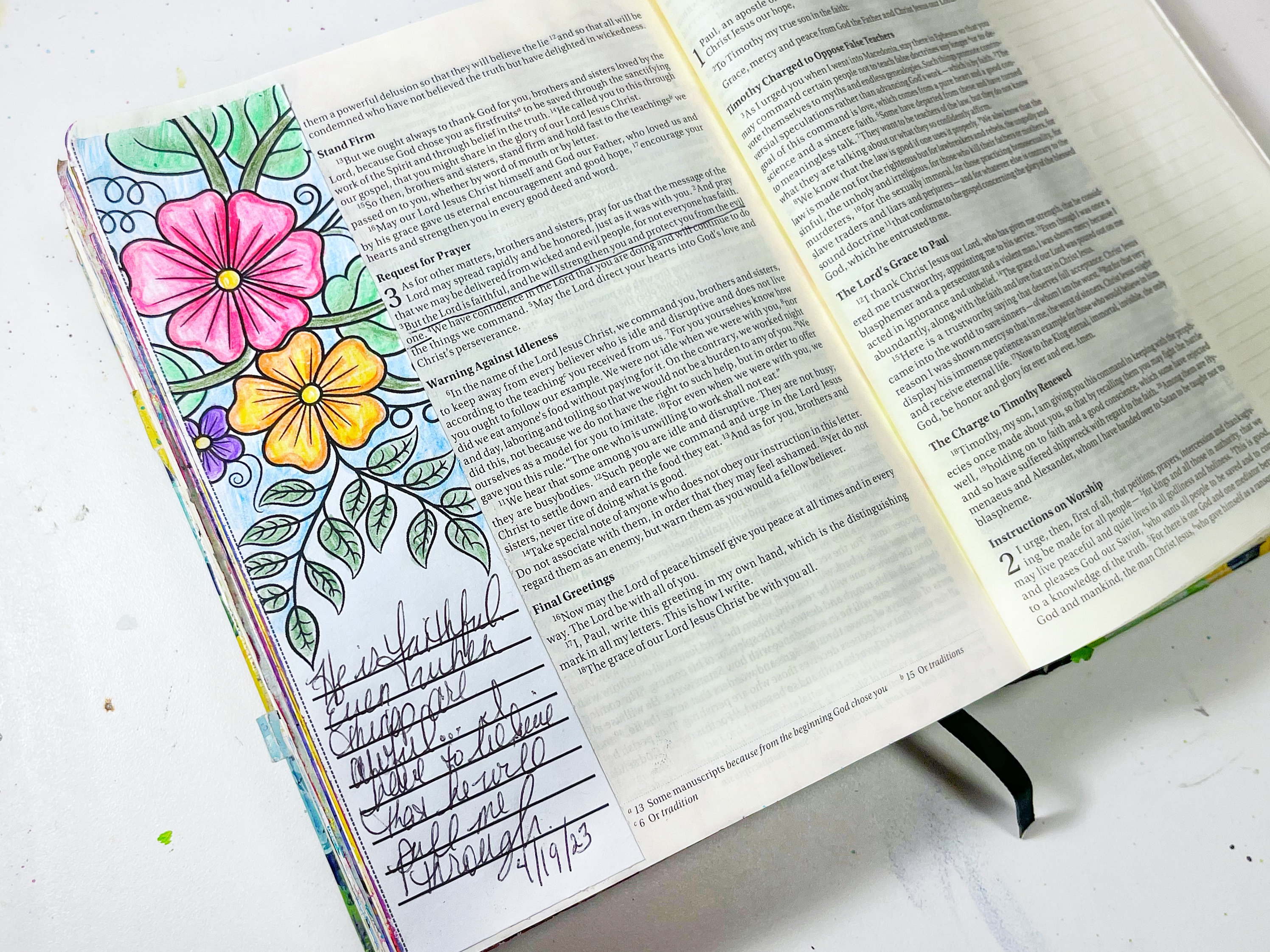 Bible Journaling Margin, Printable, Illustrating Bible, DIY, Color Page ...