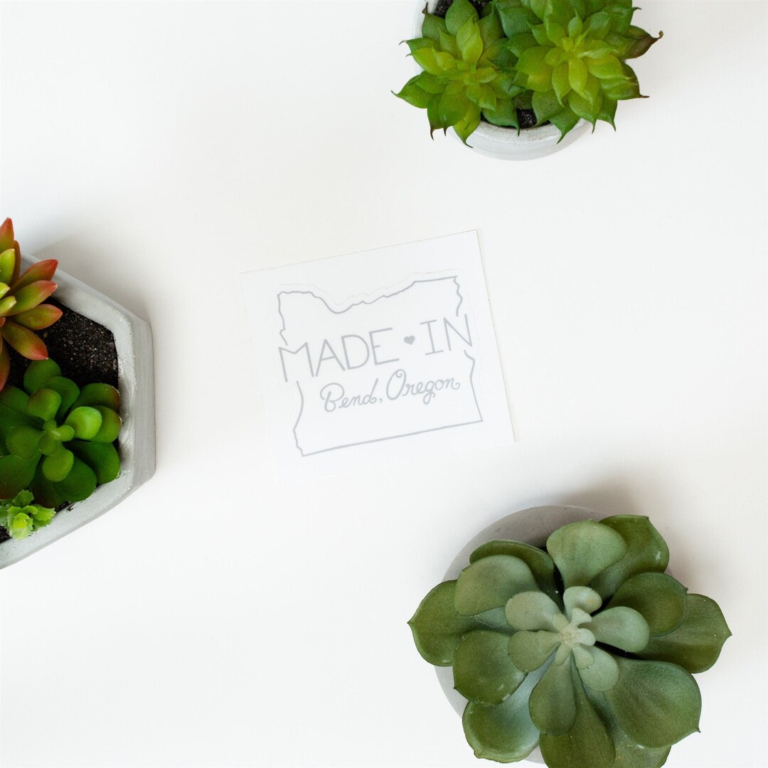 Made in Bend Oregon Stickers Packaging Stickers Stickers for - Etsy