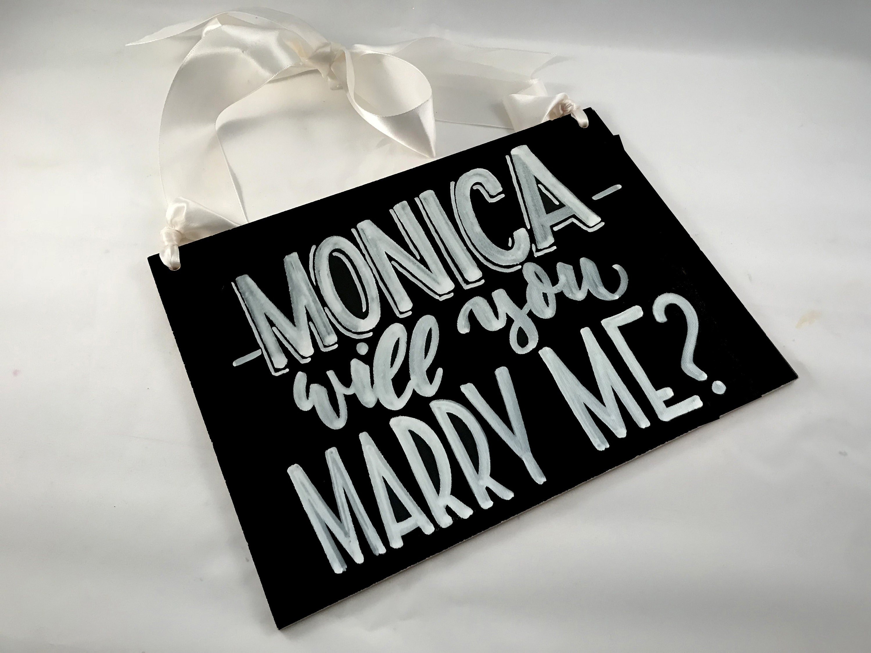 Custom Will You Marry Me Engagement Sign Etsy