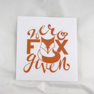 Zero Fox Given Stickers Packaging Stickers Stickers for - Etsy