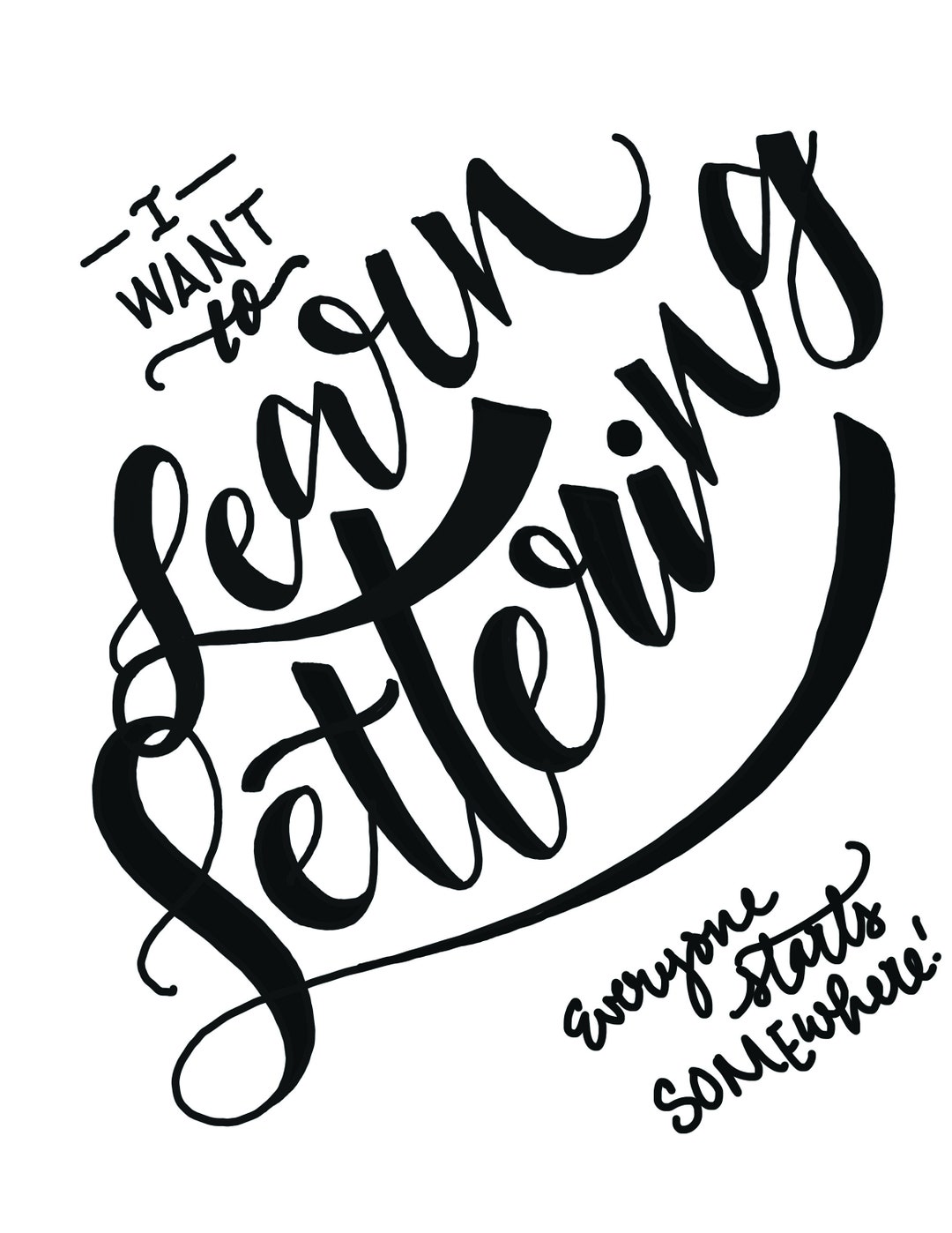 Learn Lettering Sheets basic Practice Sheets Brush - Etsy