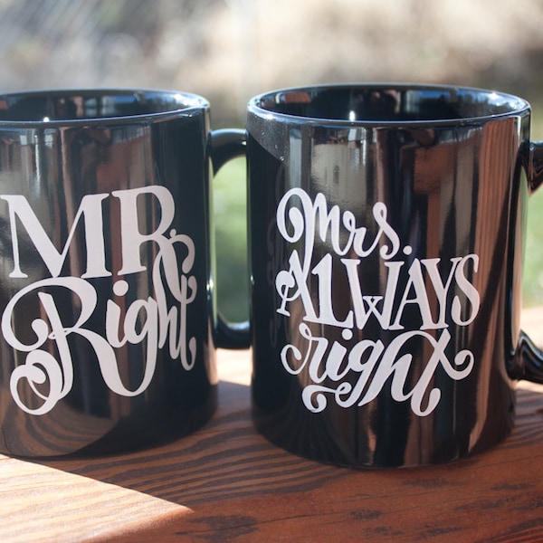 Mr Right Mrs Always Right Mug - Etsy