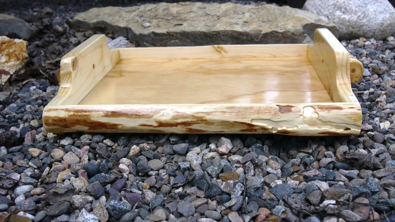 Rustic Log Serving Tray - Etsy