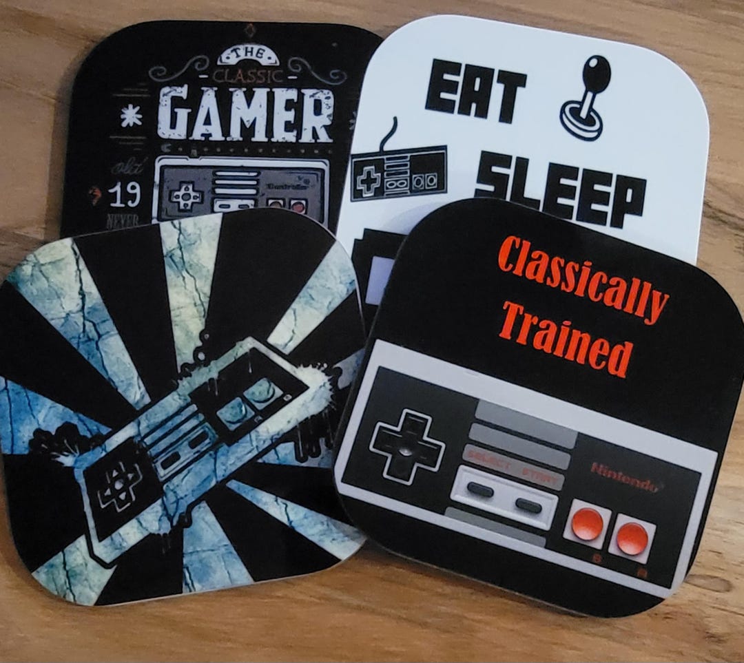 Gamer Coasters- Set of 4- Special Orders Welcome- Sandstone or ...