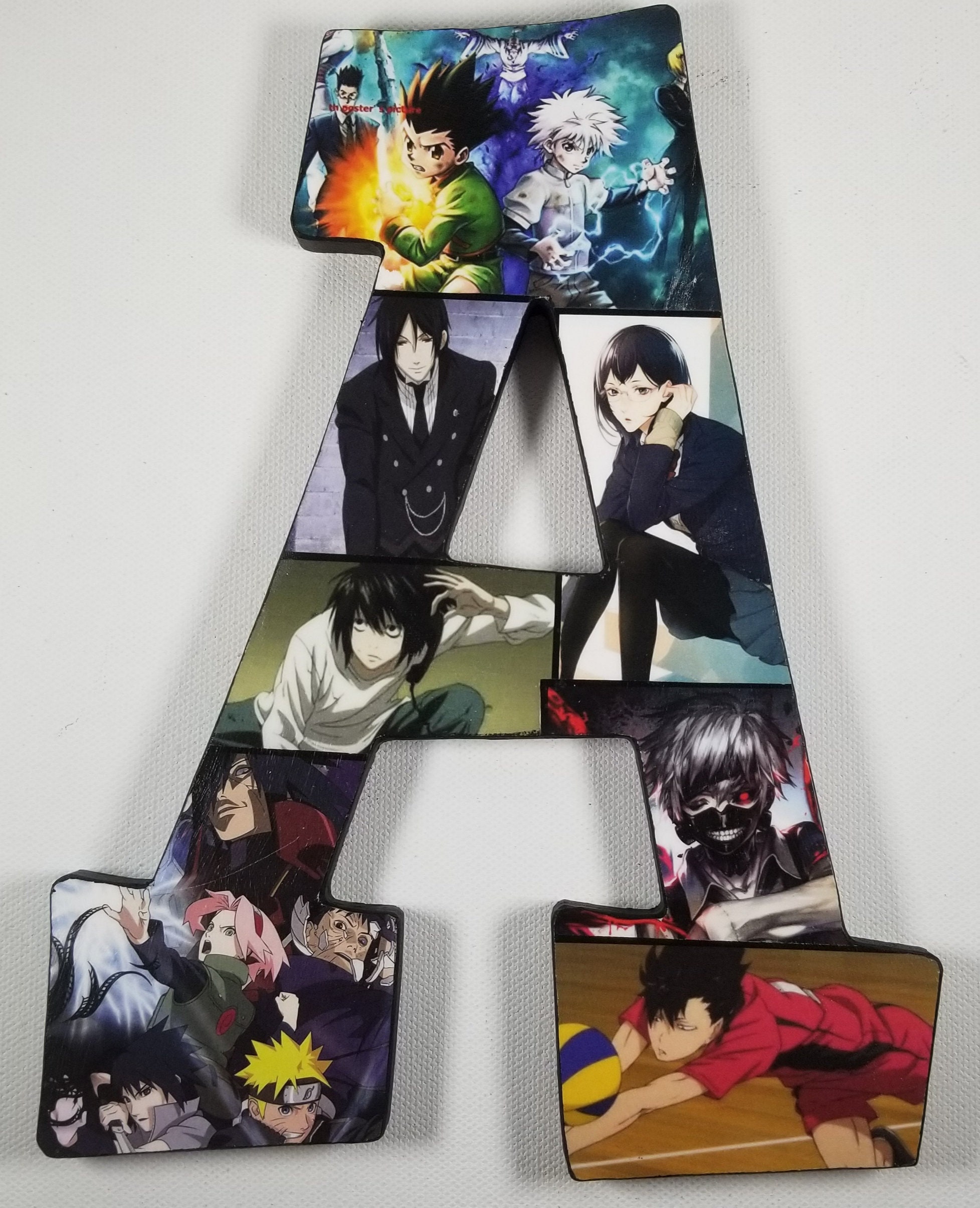12 Inch Anime Wooden Letter Wall Decor: one letter of your | Etsy
