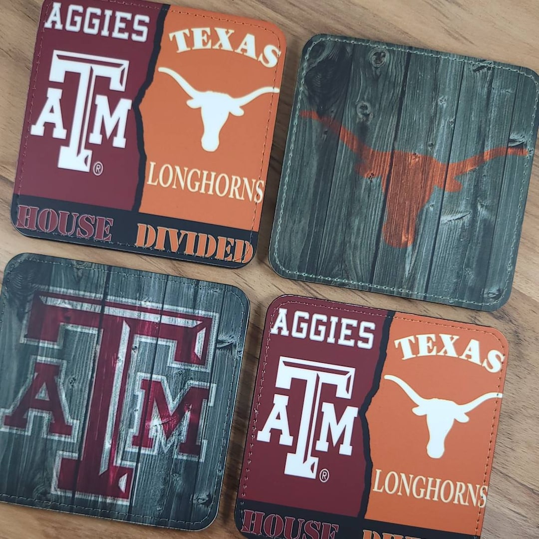 House Divided Coasters- Set of 4 - College Sports Football, Baseball ...