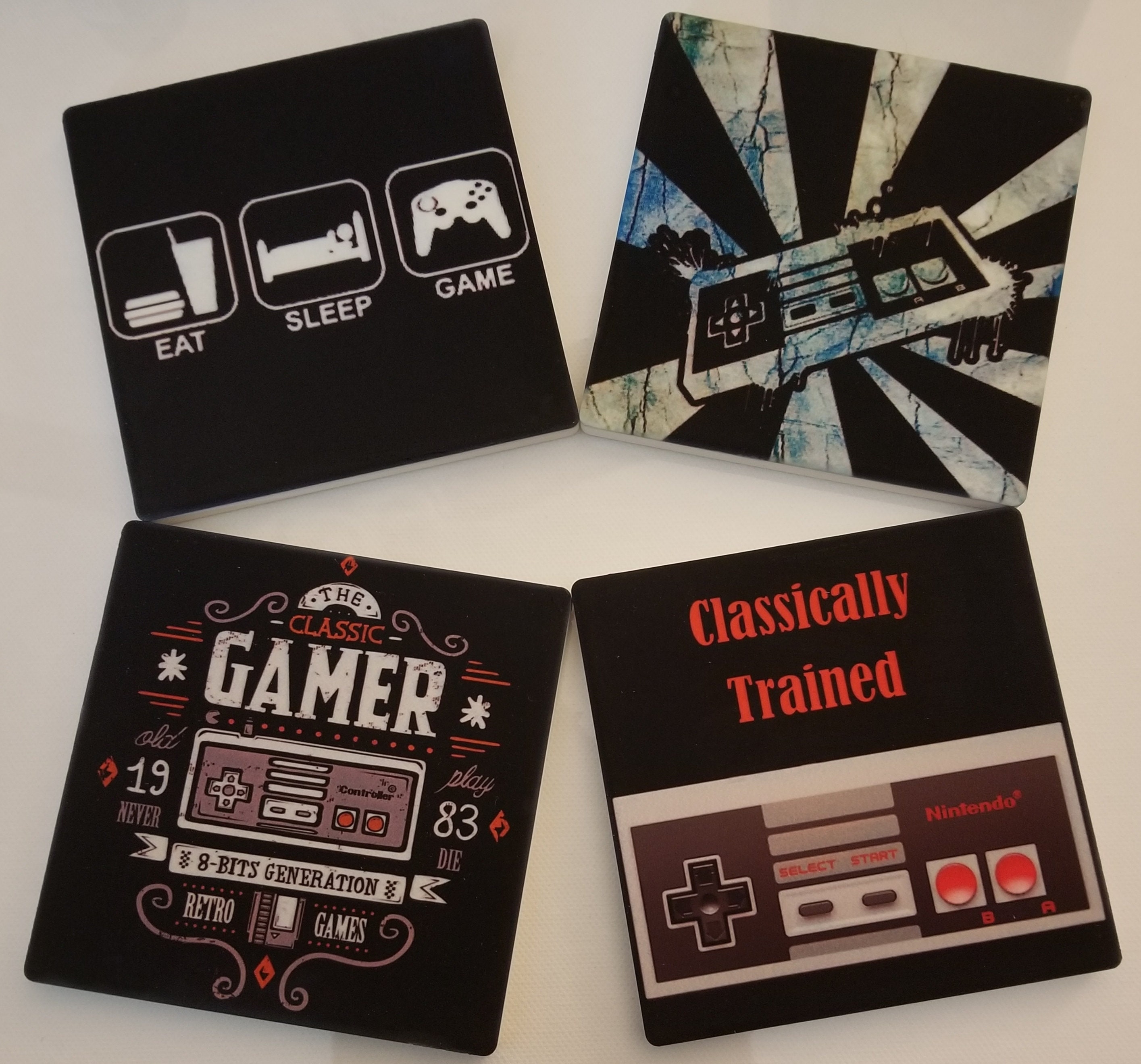 Gamer Coasters Set of 4 Xbox Nintendo Playstation | Etsy