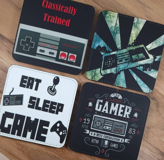 Gamer Coasters Set of 4 Special Orders Welcome Sandstone or | Etsy