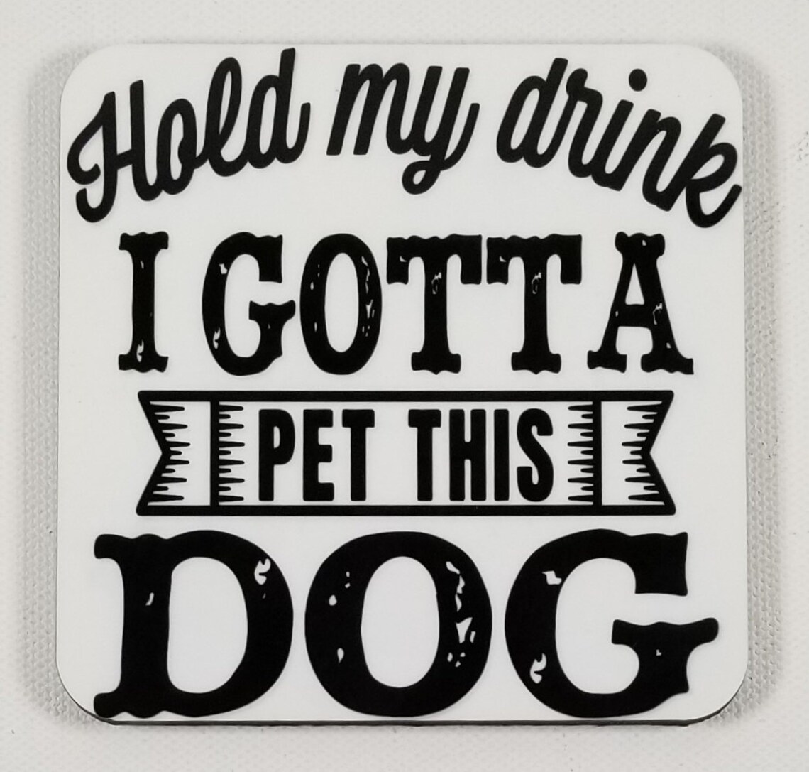 Dog Mom Dog Parent Coasters- Set of 4 Sandstone or Hardboard - Rescue ...