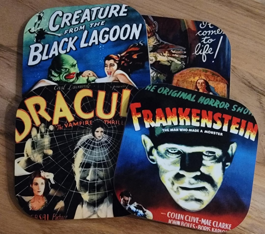 Old Movies Vintage Style Coasters- Set of 4 -special Orders Welcome ...