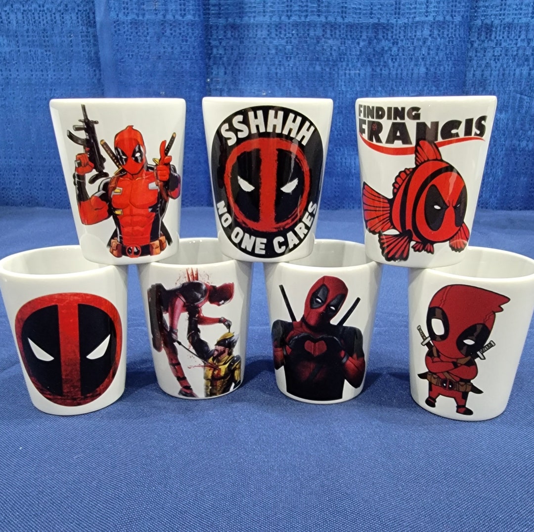 Deadpool Movie Comic Shot Glasses: Individual or Sets - Etsy