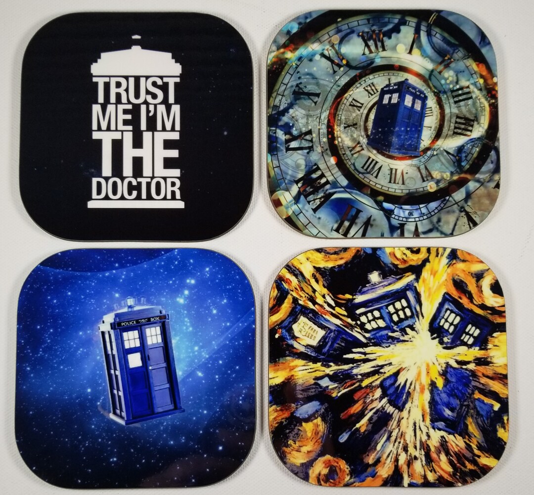 Tv/movie Themed Coasters - Set of 4 Coasters-special Orders Welcome ...