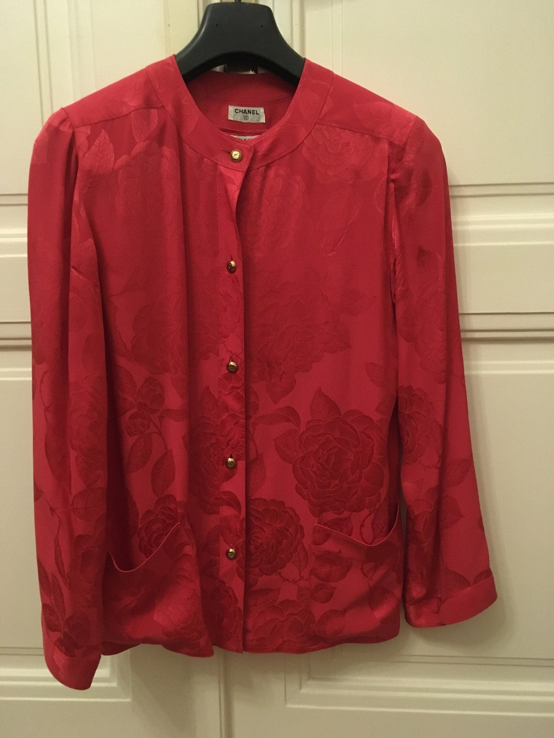 Spectacular Red Rose Chanel Twin Set - Etsy