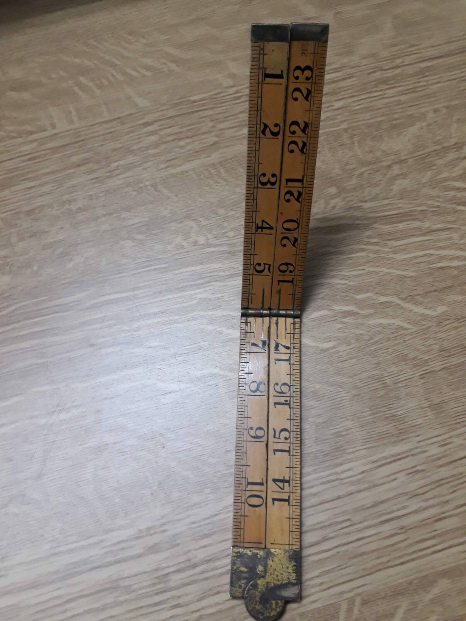 Vintage wooden folding measuring tape | Etsy