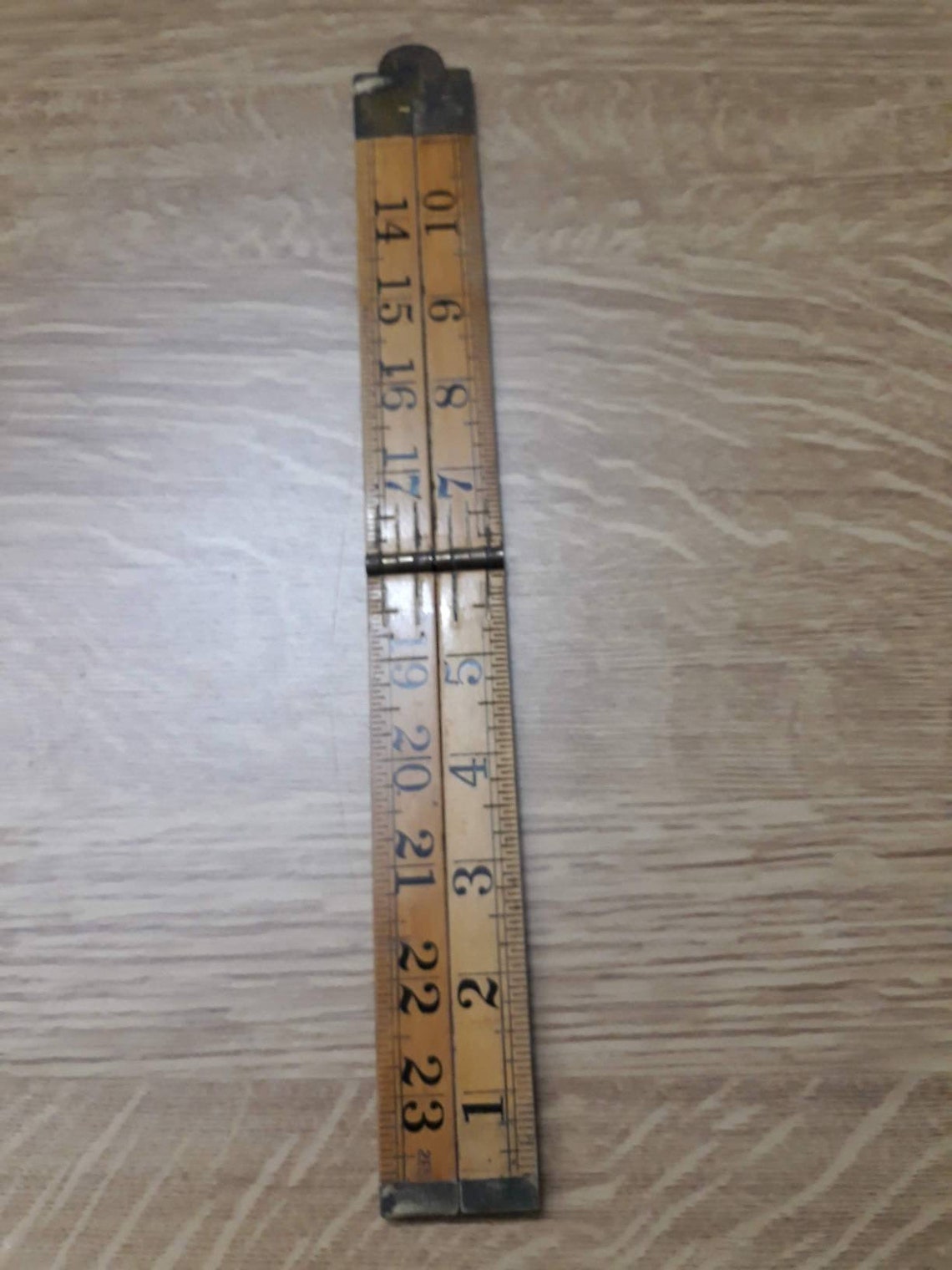 Vintage Wooden Folding Measuring Tape Etsy