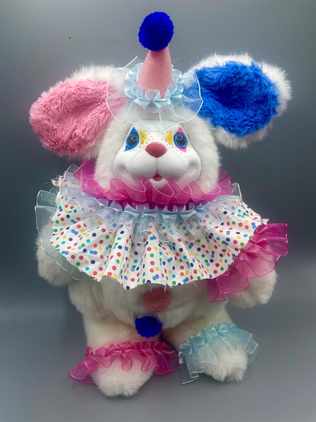 Plush Clown Bunny - Etsy