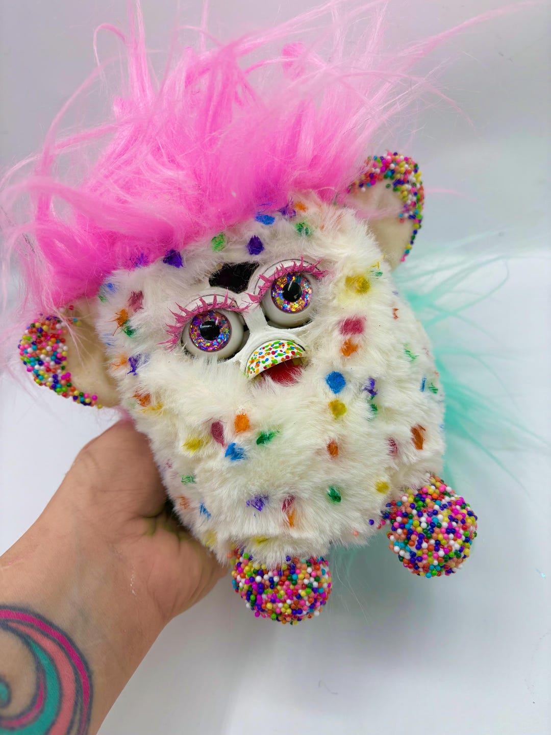 Rainbow Chip Custom Furby - Etsy
