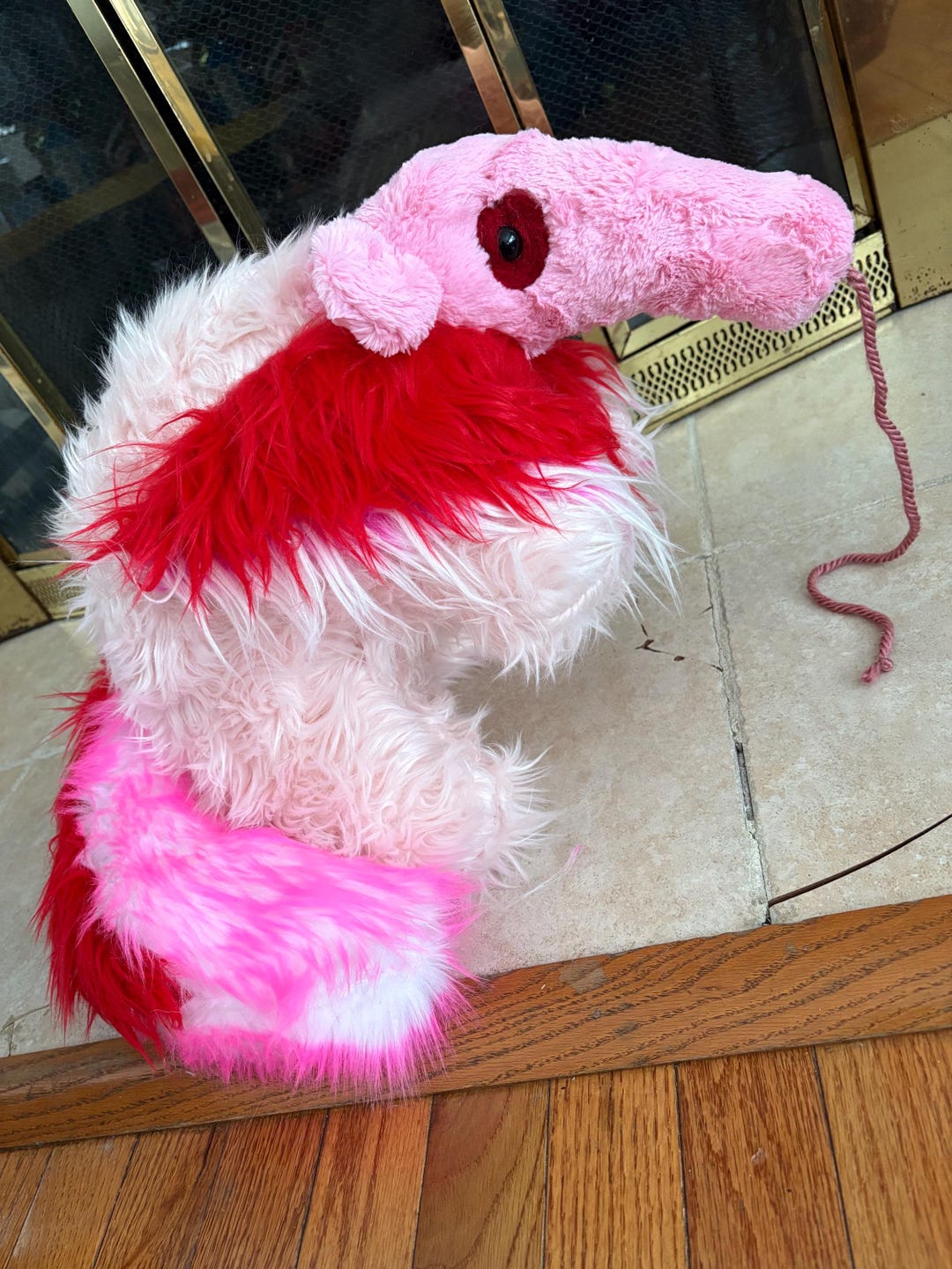 Large Fluffy Valentine Anteater - Etsy