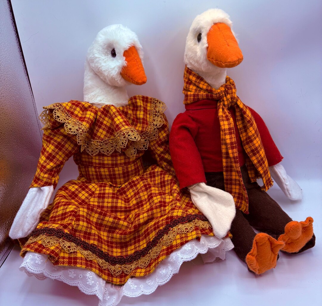 Fancy Plush Goose Couple - Etsy