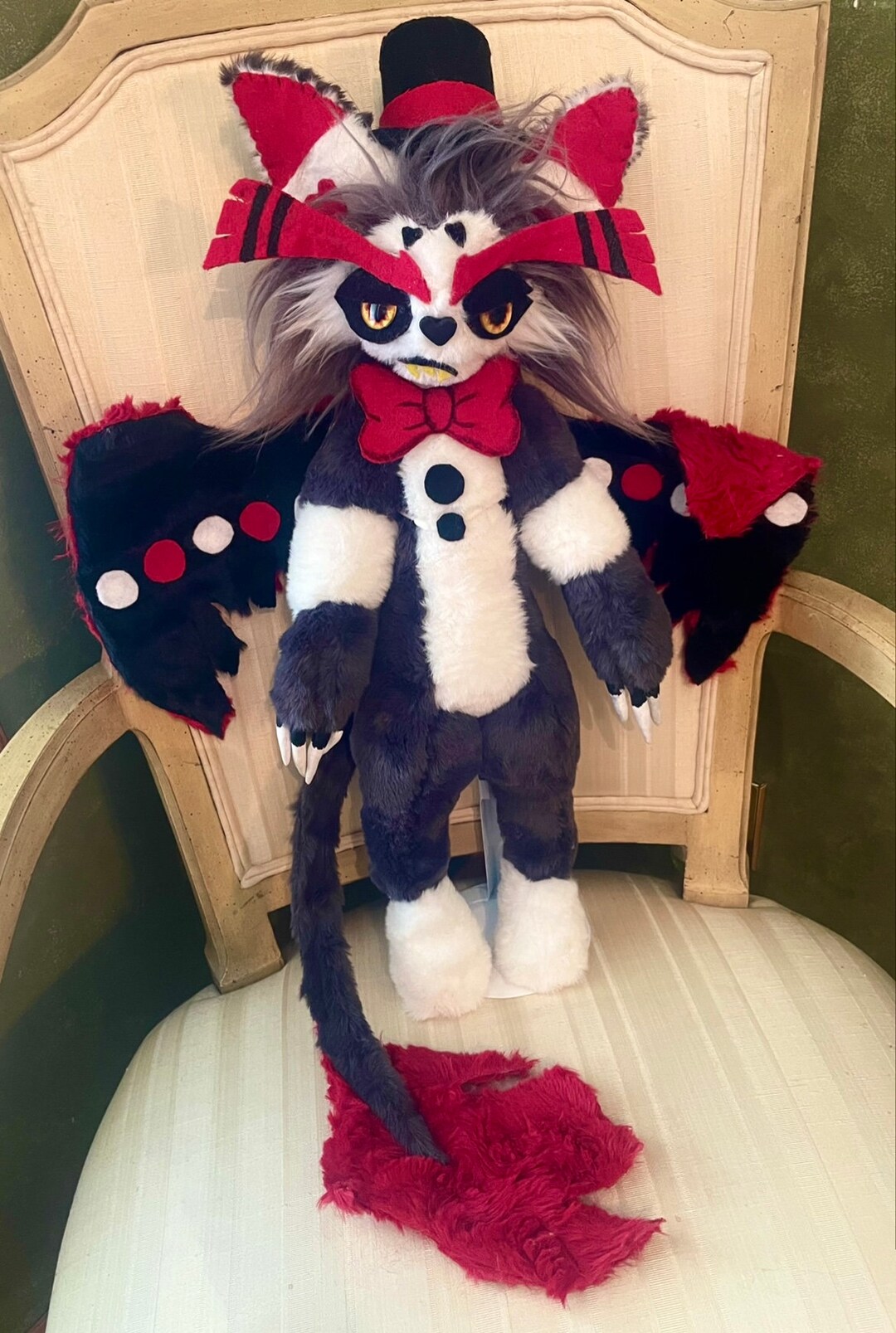Winged Cat Demon Plushie - Etsy