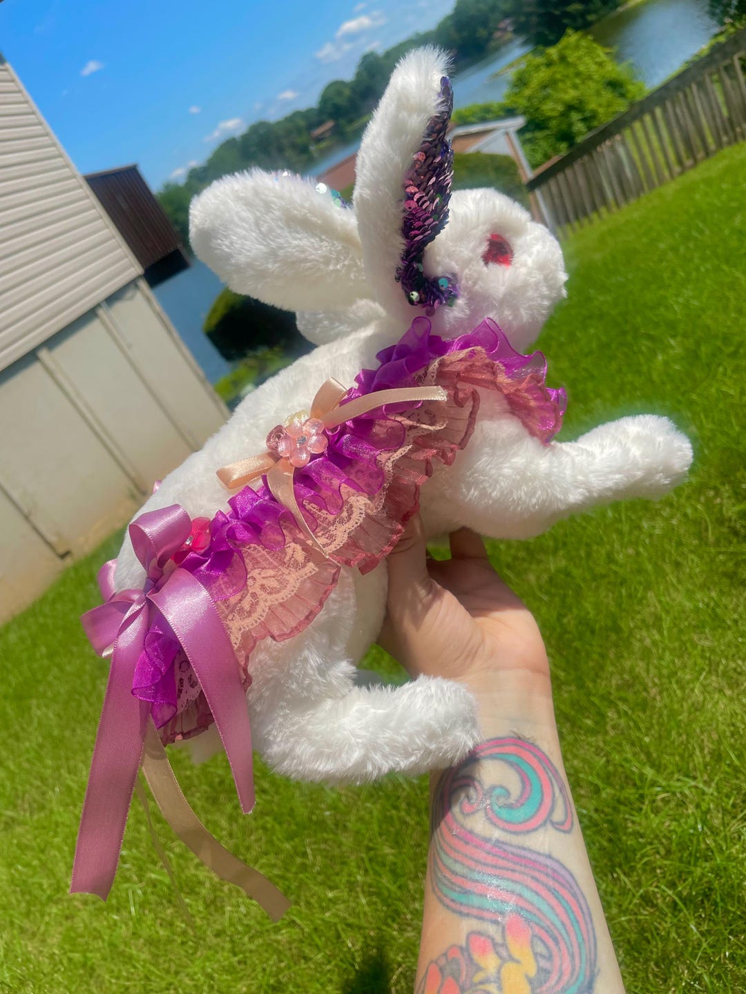 Hand Sewn Plush Two Headed Rabbit - Etsy
