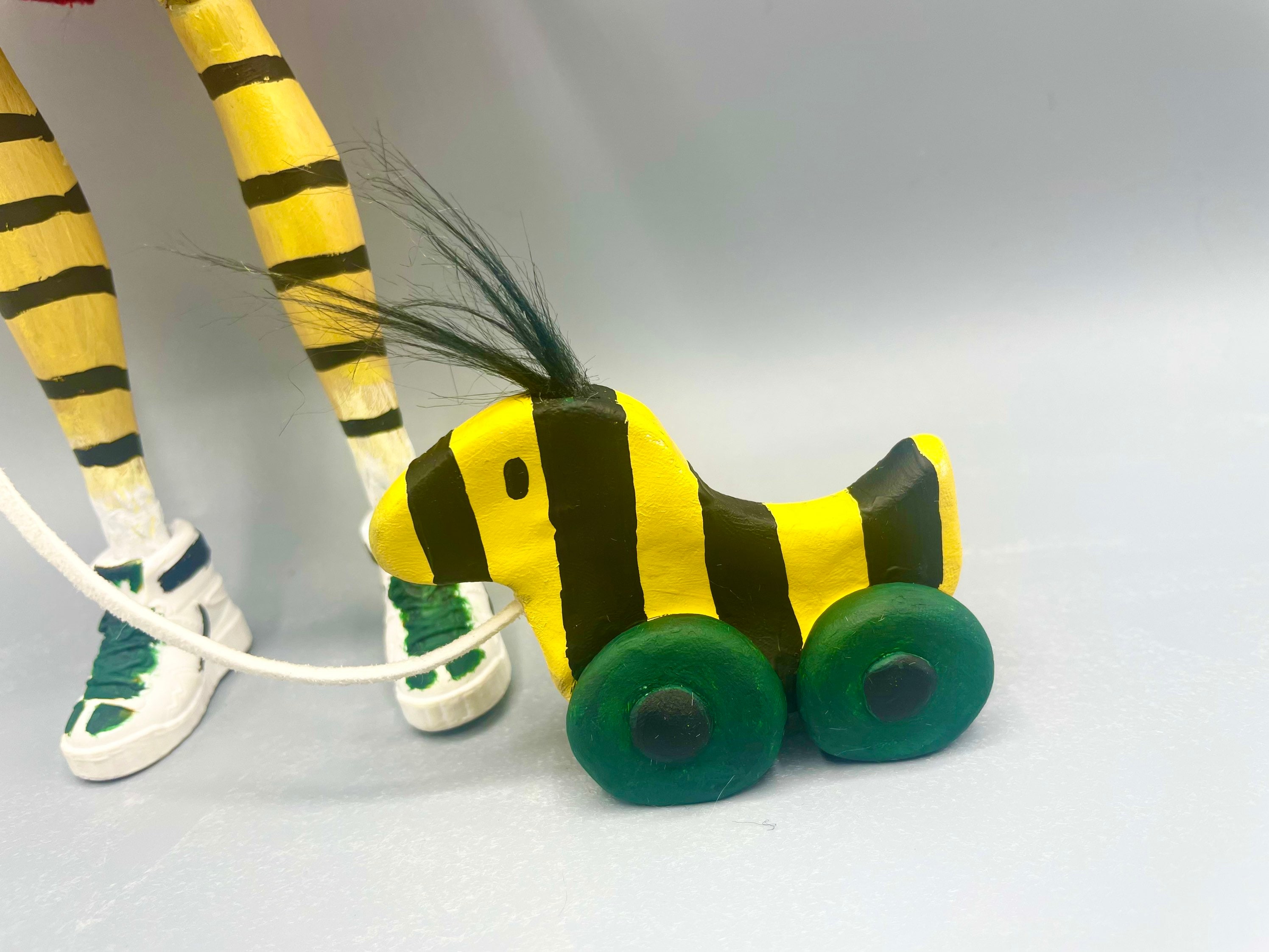 Janosch Inspired Tiger Girl Doll With Tiger Duck - Etsy