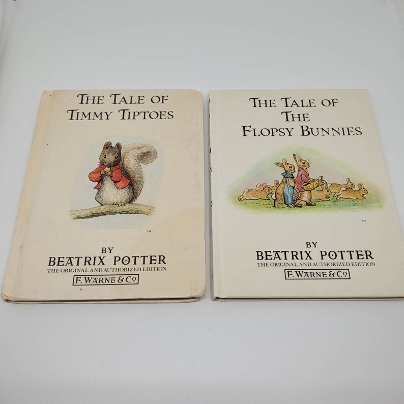 Vintage Beatrix Potter Book, Peter Rabbit, Tom Kitten, Squirrel Nutkin ...