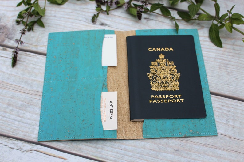 Cork Passport Holder // Passport Cover // Passport Case // Vegan ...
