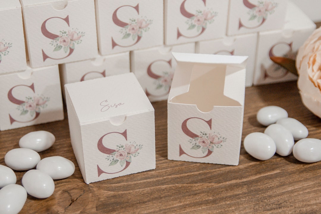 Confetti Boxes for Baptism, First Communion, Birth | Baptism Favor ...
