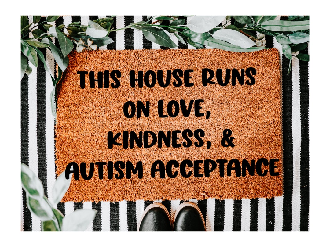 Autism Acceptance Doormat, Autism Awareness Doormat, Just Keep Stimming ...