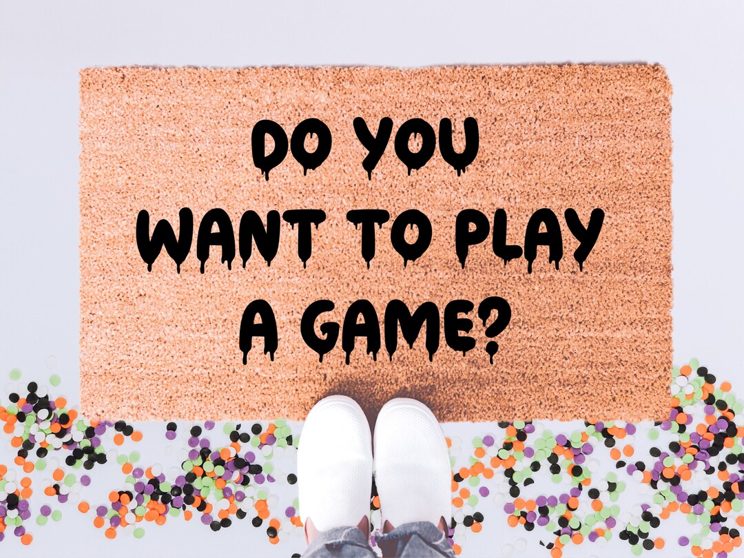 Scream Inspired Halloween Doormat: Funny Welcome Mat - Etsy