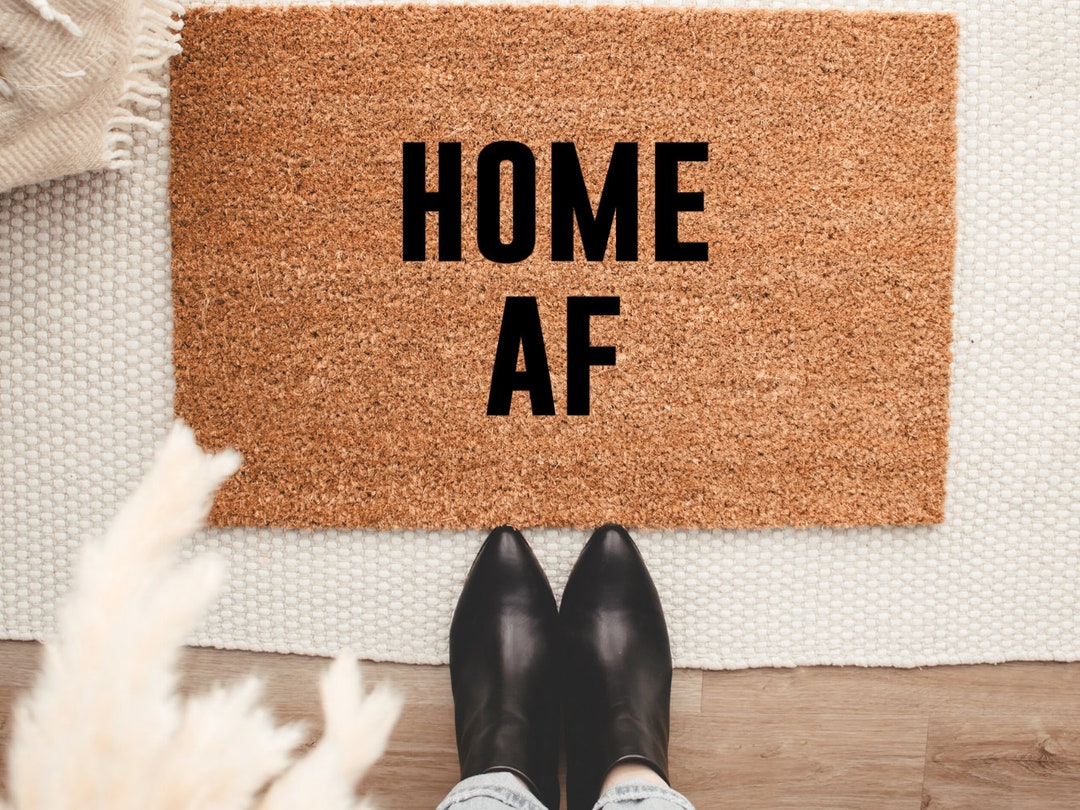 Home AF Doormat, Funny Doormats, Funny Home Decor, Welcome Mat ...